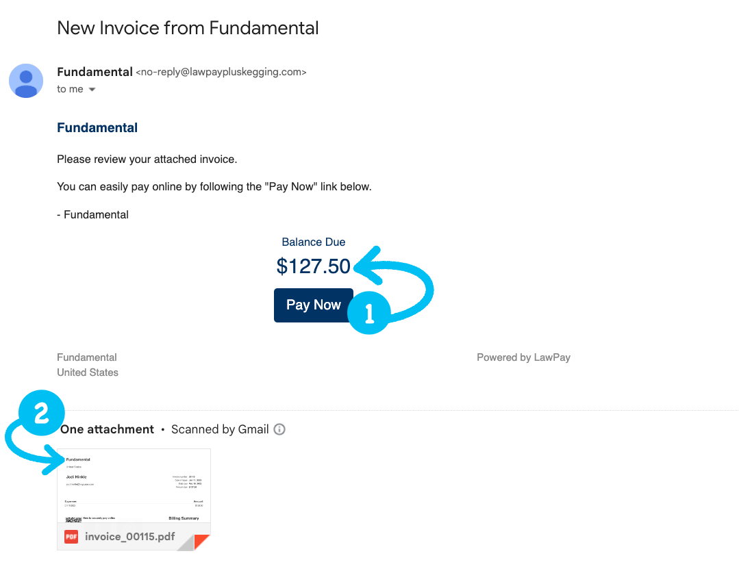 Emailing and Texting an Invoice to a Client – LawPay
