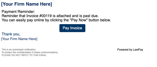 Automated Invoice Reminders – LawPay